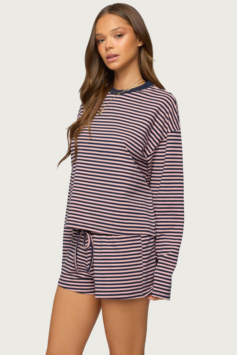 Jainee Striped Long Sleeve T Shirt – Edikted UK